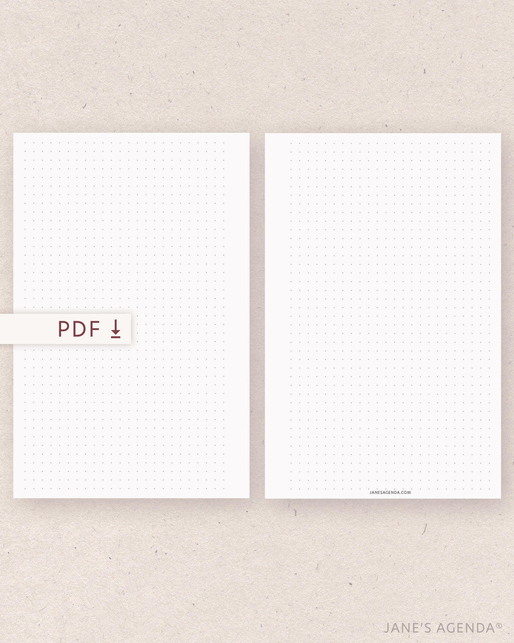 PRINTABLE: Dot Grid Notes Planner Inserts | Jane's Agenda – Jane's Agenda®