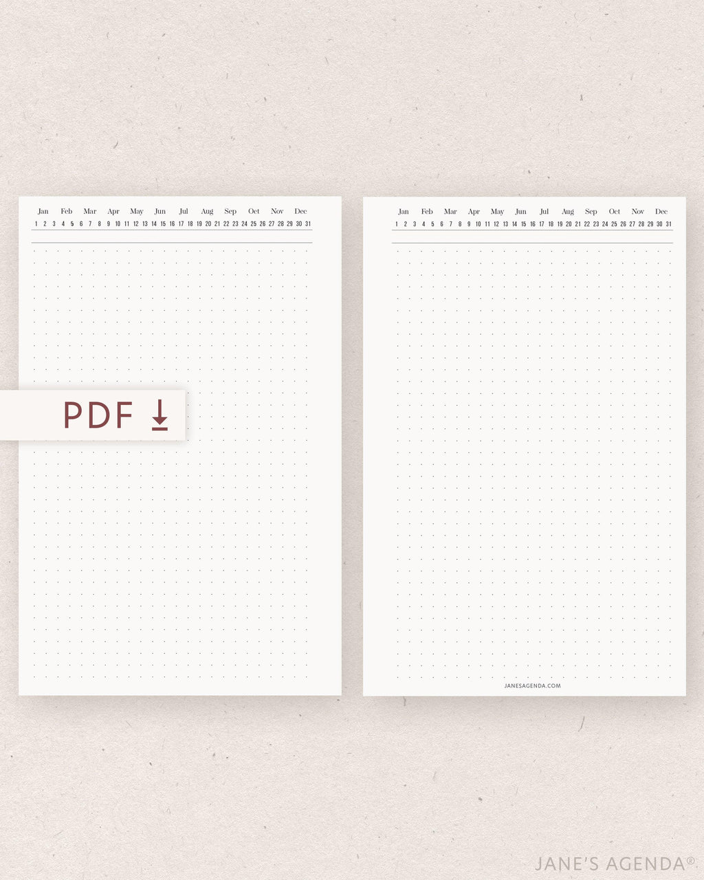 PRINTABLE: Journal Dot Grid Notes Planner Inserts | Jane's Agenda ...