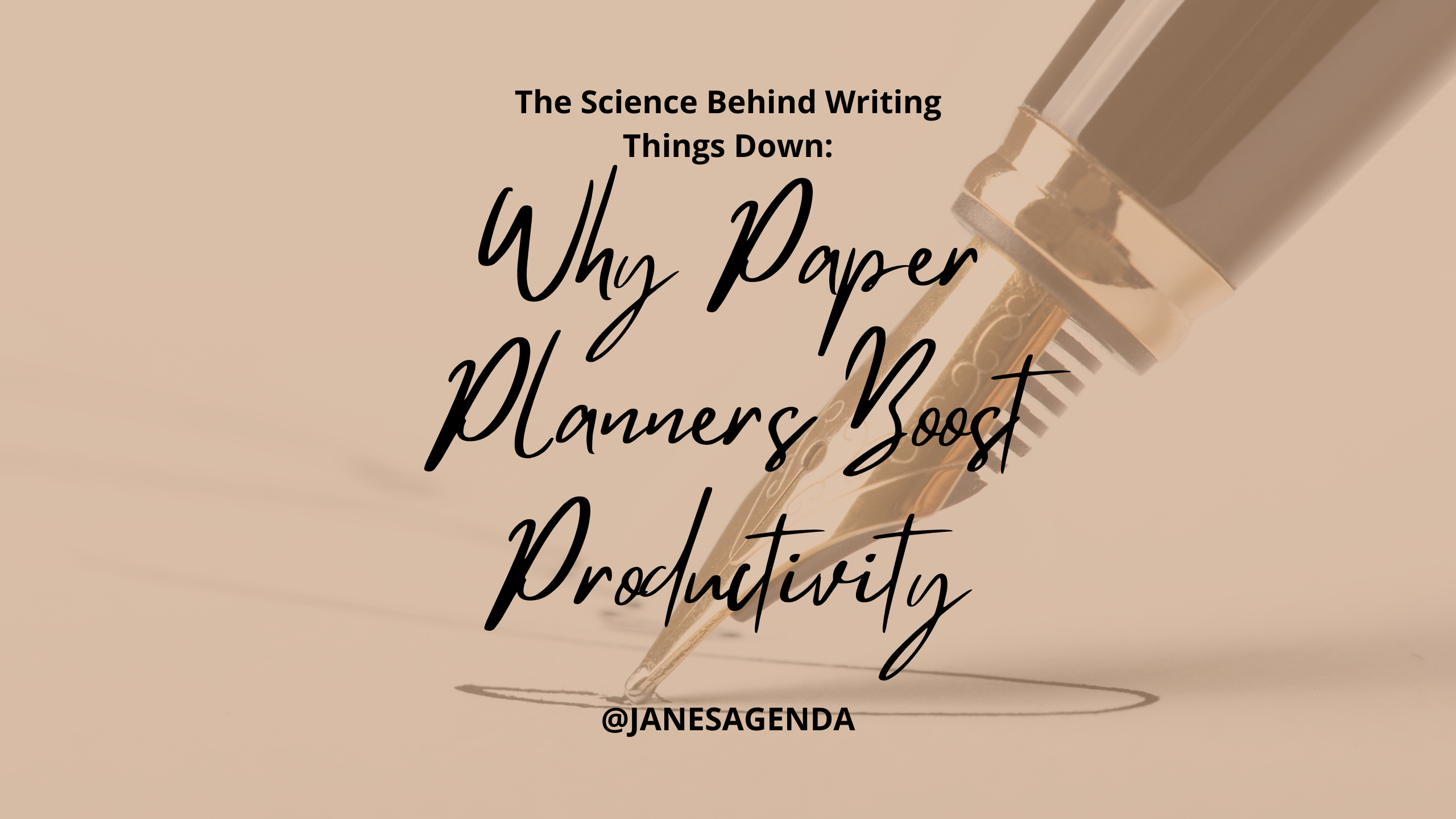 The Science Behind Writing Things Down: Why Paper Planning Boosts Prod