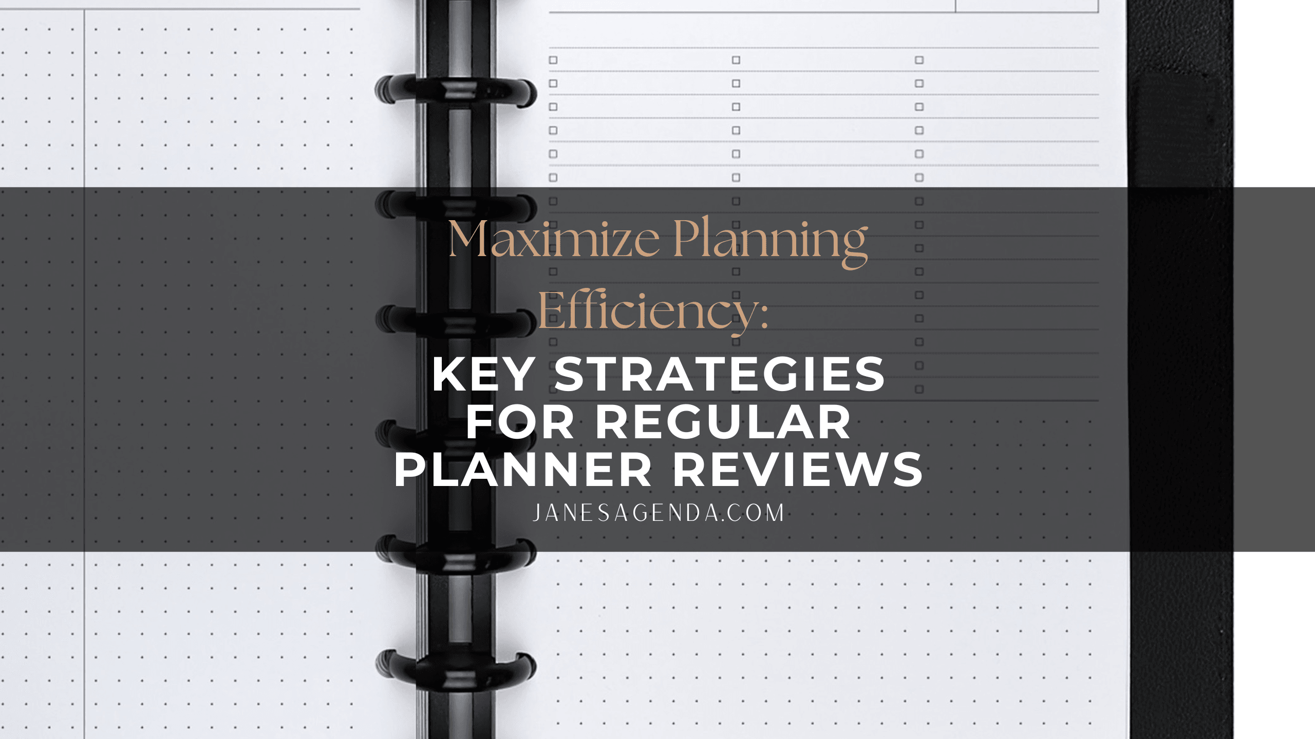 Maximize Planning Efficiency: Key Strategies for Regular Planner Revie ...