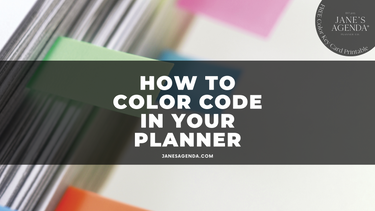 Jane's Agenda Blog: How to color code in your planner