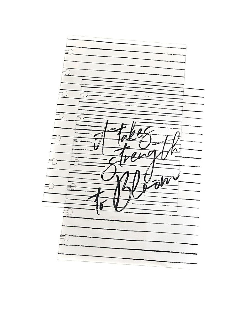 Clear Discbound Planner Cover | Bloom | Jane's Agenda