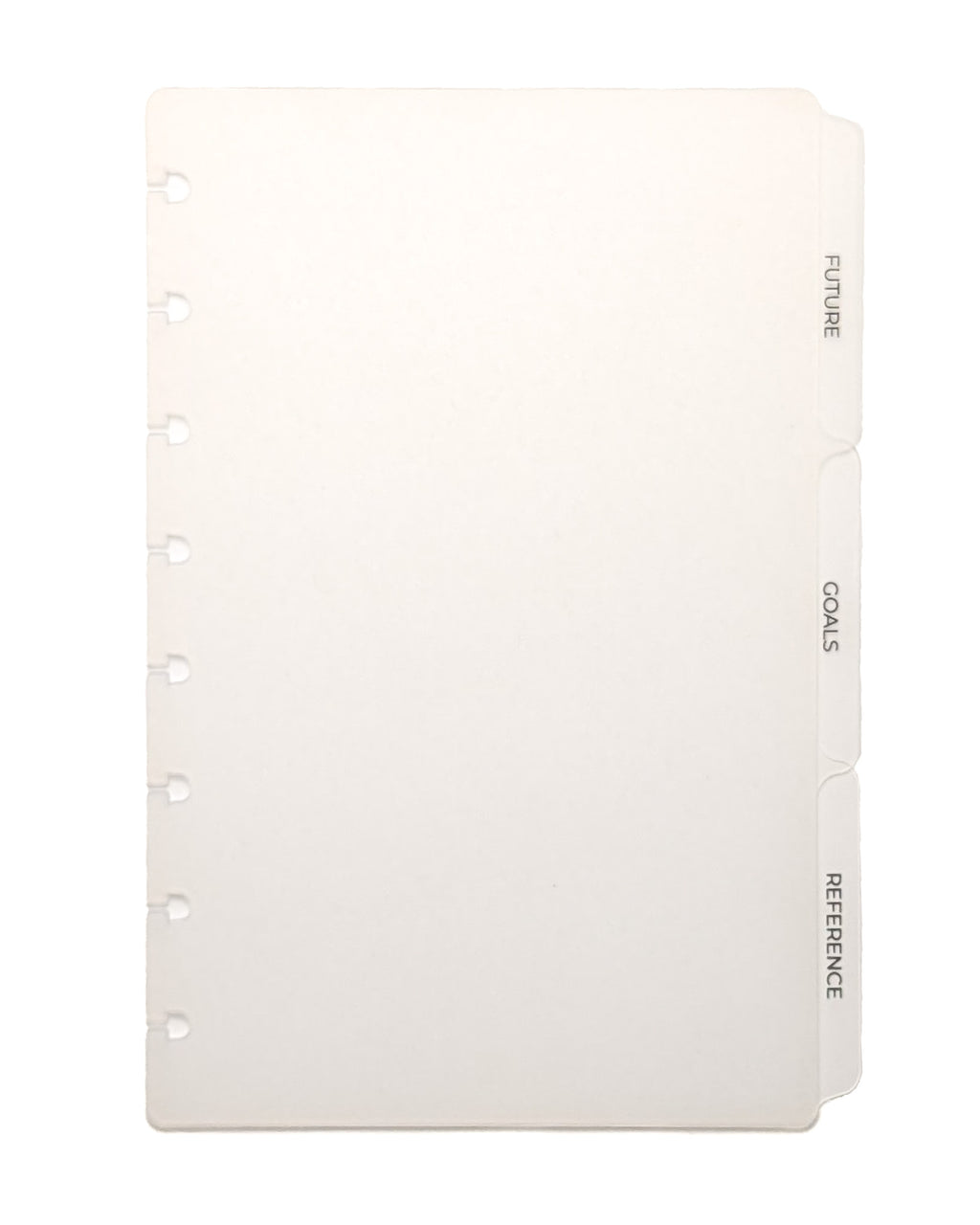 Frosted Tabbed Planner Dividers | Plastic | Set of 3 | Goals ...