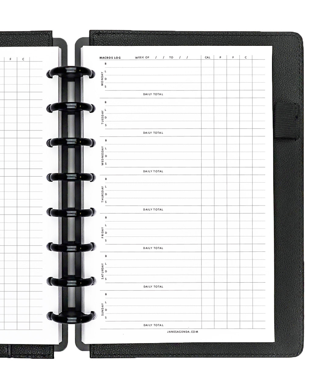 Macros Log Planner Refill Pages | Jane's Agenda®