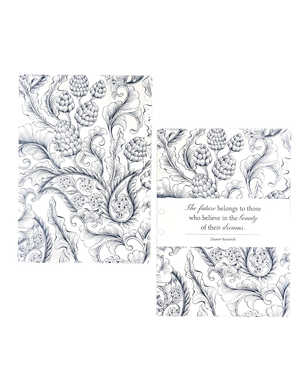 Clear Discbound Planner Cover | Embossed Elegance | Eleanor Roosevelt ...