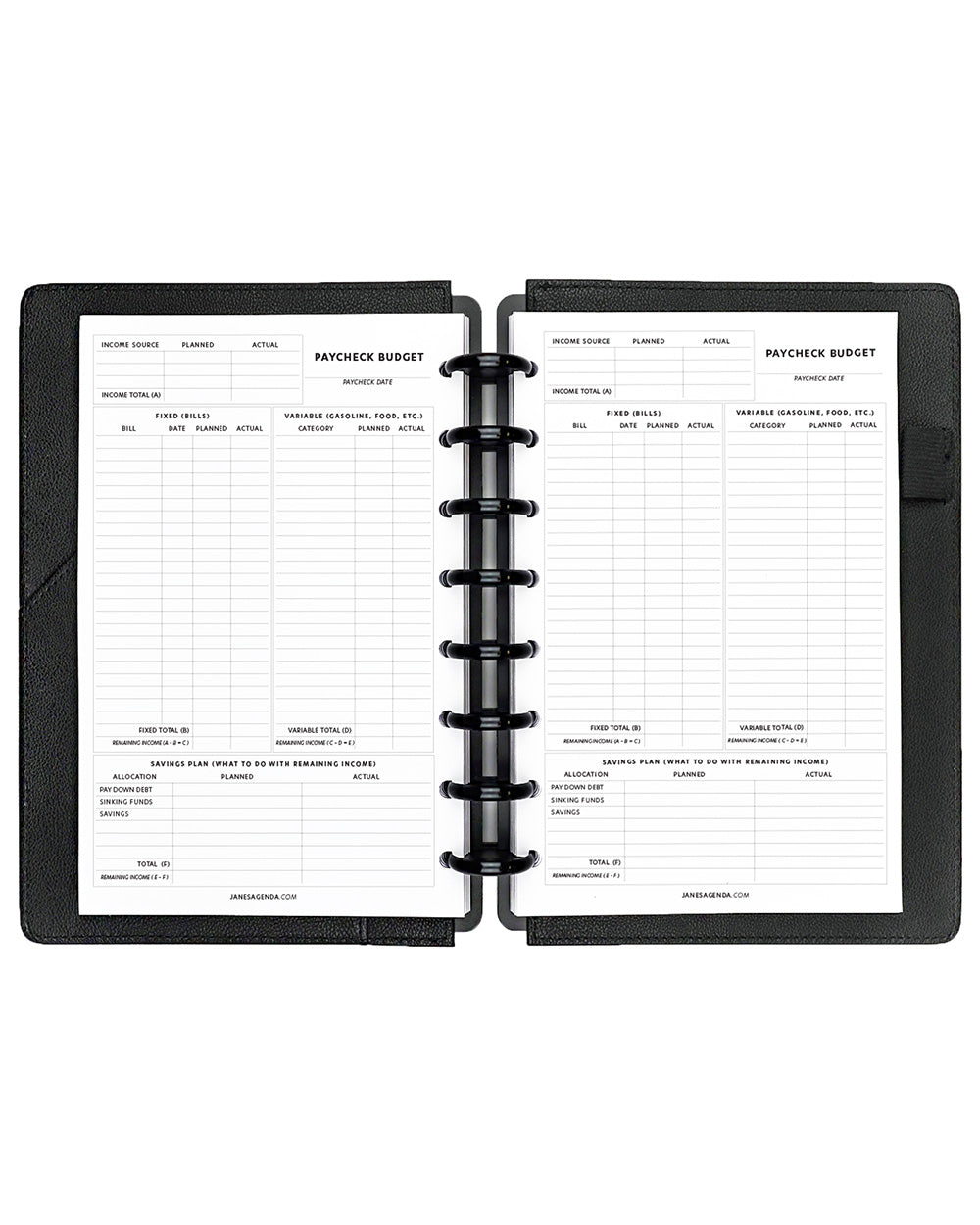 Paycheck Budget Planner Refill Pages | Jane's Agenda®