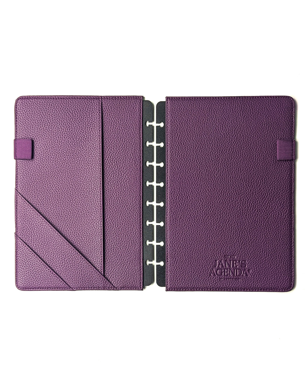 Discbound Leather Planner Snap Cover | Purple | Jane's Agenda®