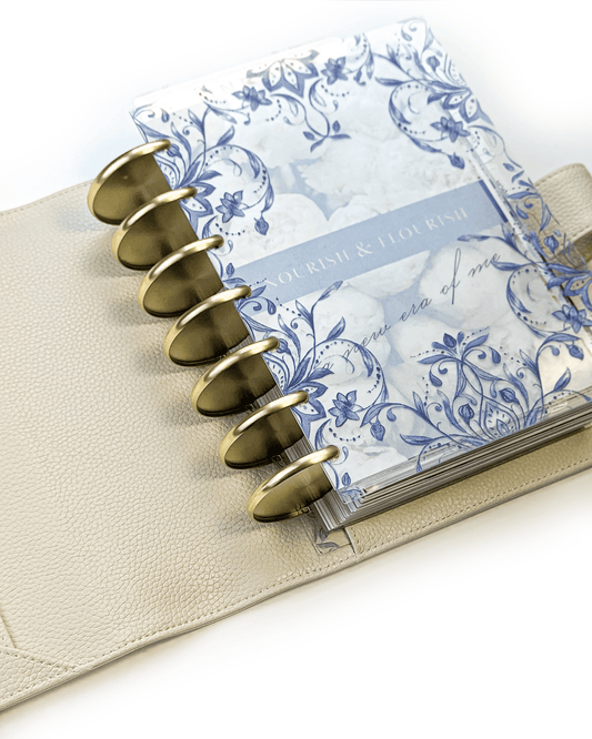 Discbound Planner Cover | Shell Vegan Leather by Jane's Agenda®