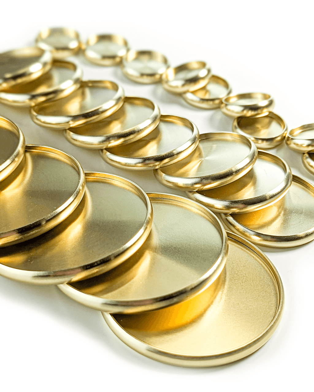 Light Gold Metal Binding Discs | Champagne | For Discbound Planners ...